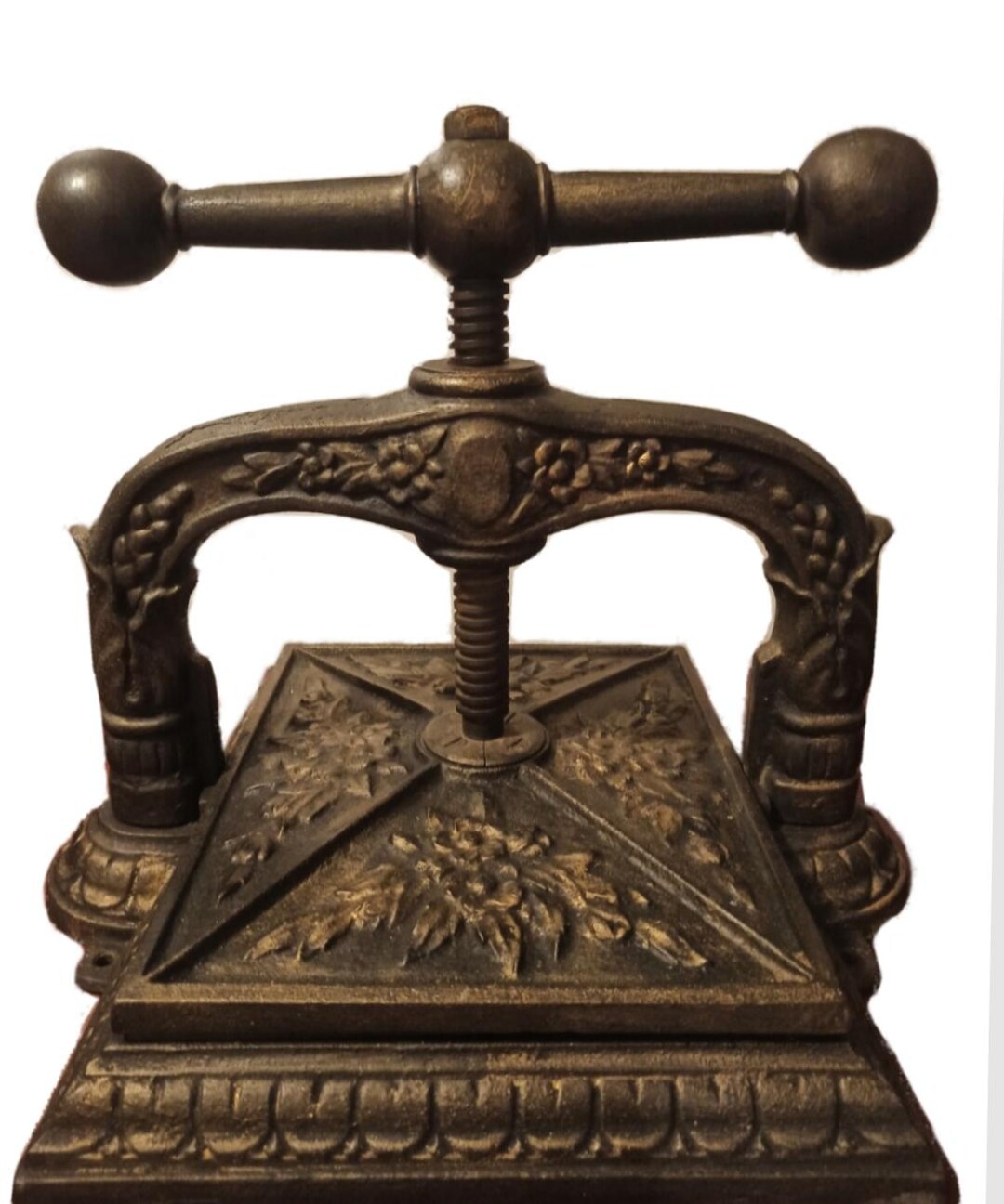 Antique 19th C. Cast Iron Book Press Industrial Bookbinding Nipping - Etsy