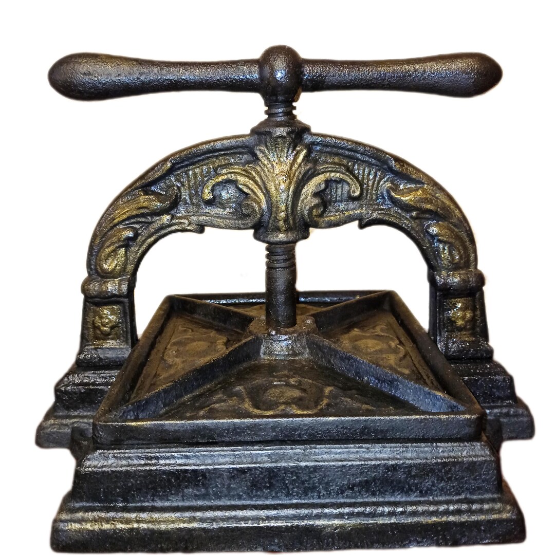 Antique 19th C. Cast Iron Book Press Industrial Bookbinding Nipping - Etsy