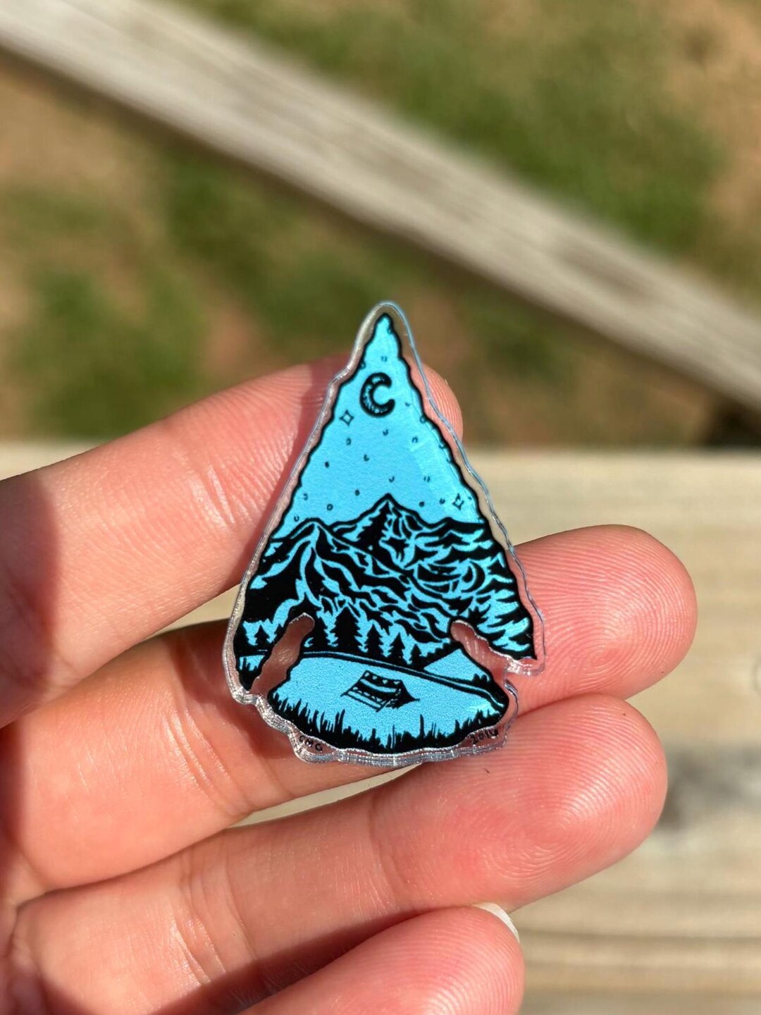 Arrowhead Plastic Pin - Etsy