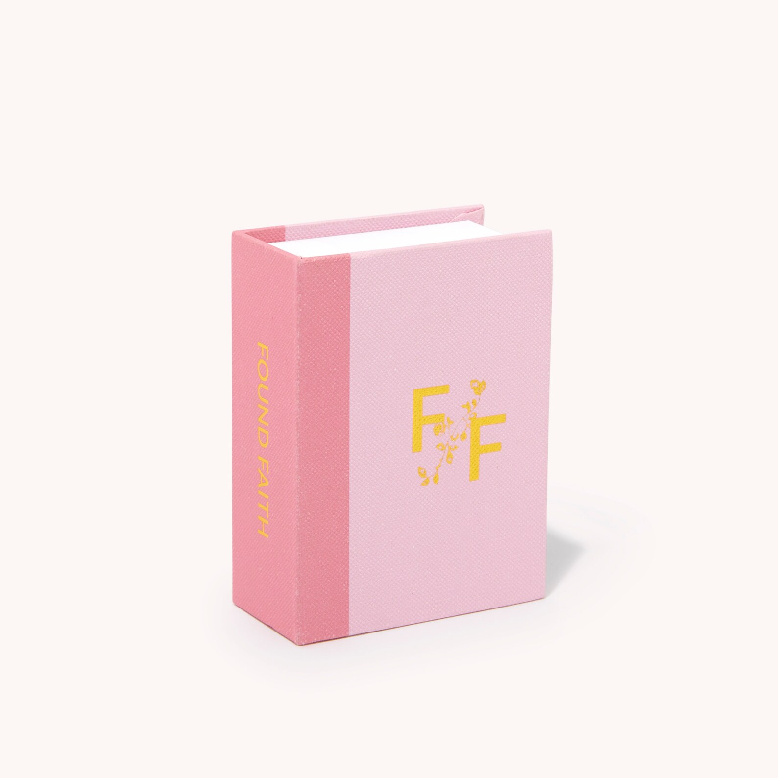 Found Faith 14K Yellow Gold Adjustable Script Ring Religious Cross Ring ...