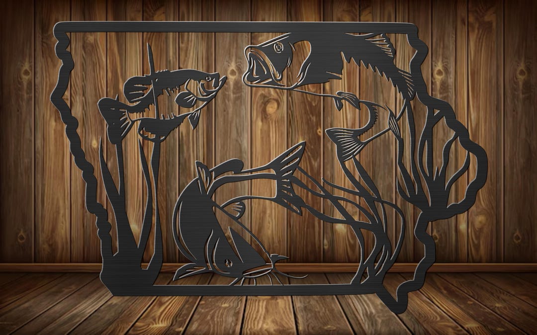 Iowa Fishing Map SVG File - Etsy