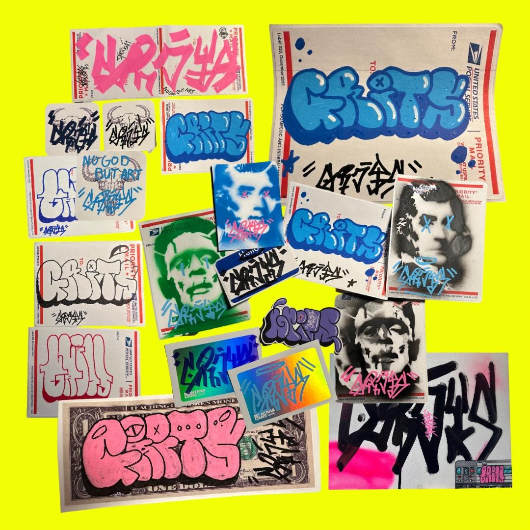 Graffiti Sticker Packs - Handmade - 10 Piece - Graffiti Artwork - Etsy
