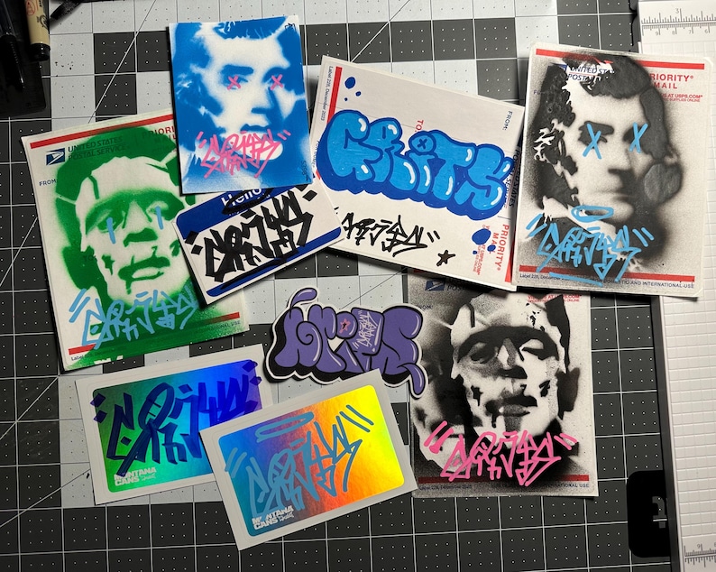 Graffiti Sticker Big Pack - Handmade - 20 Piece - Etsy