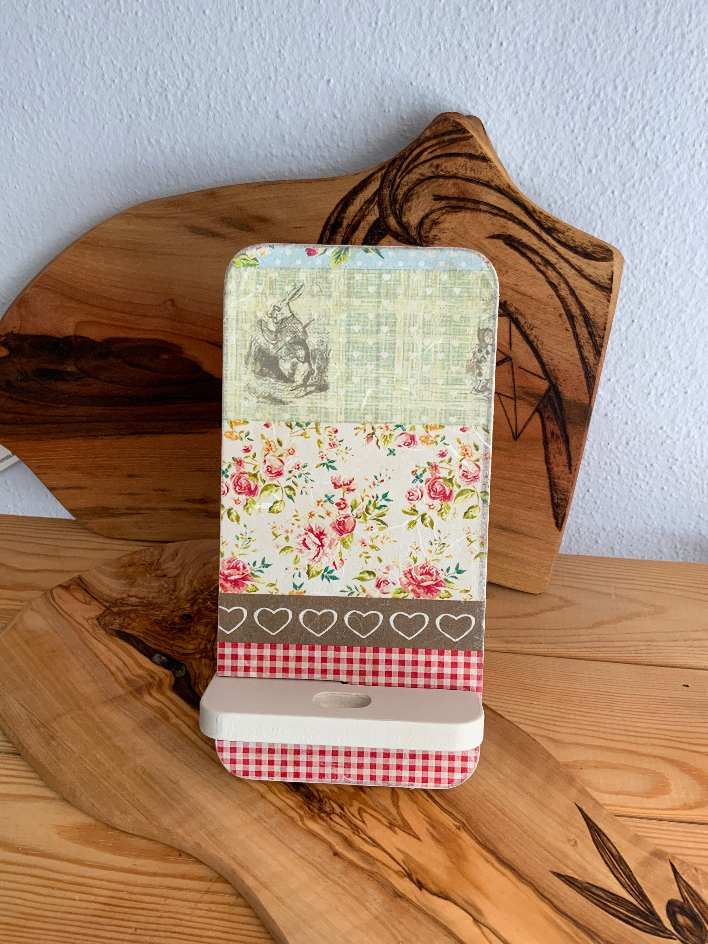 Wood Painting Decorative Telephone Holder,gift for Home,wooden Phone ...