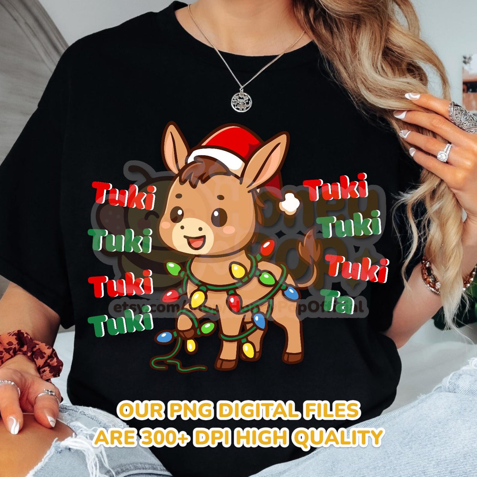 El Burrito Sabanero PNG | Cute Christmas Donkey Clipart | Tuki Tuki Ta ...