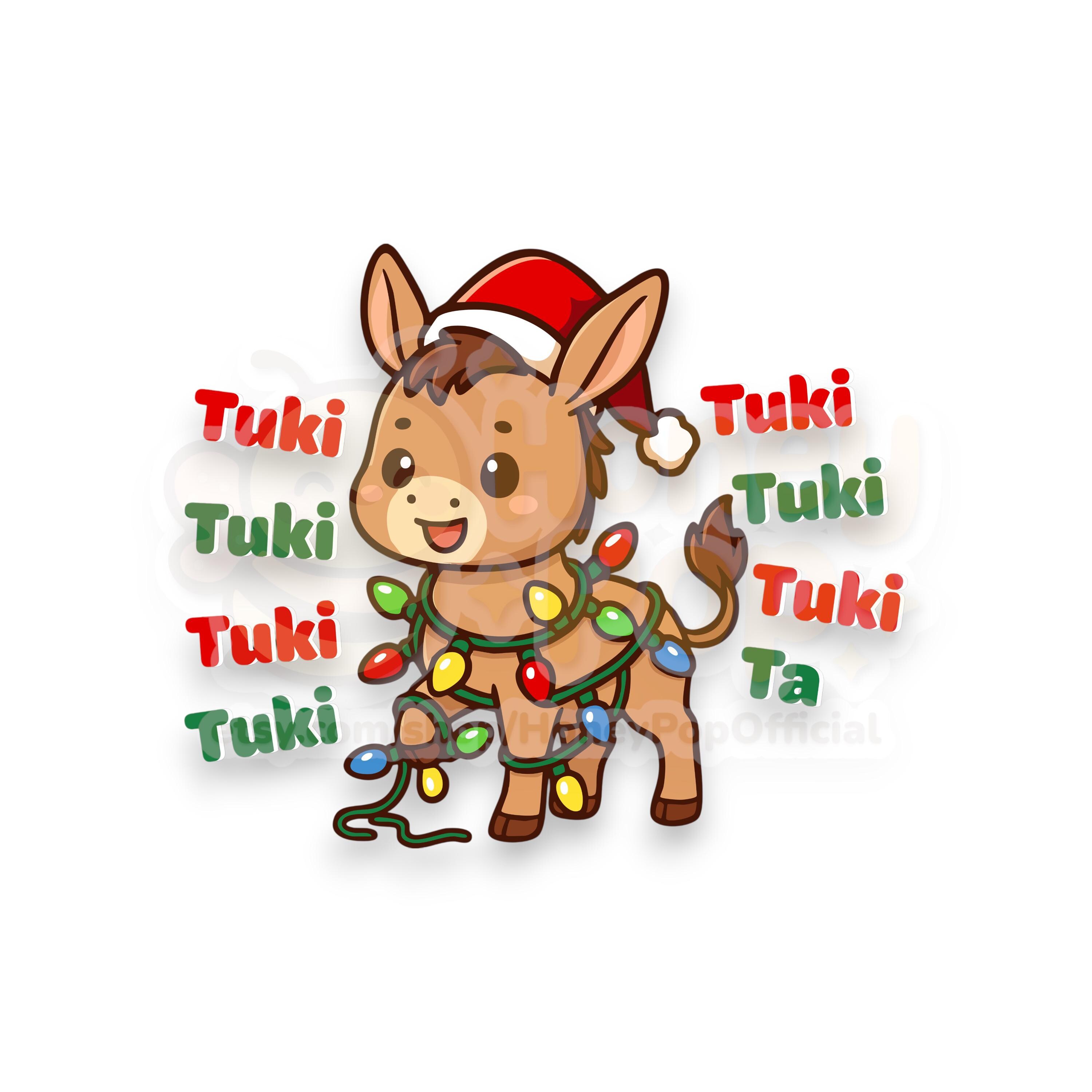 El Burrito Sabanero PNG | Cute Christmas Donkey Clipart | Tuki Tuki Ta ...