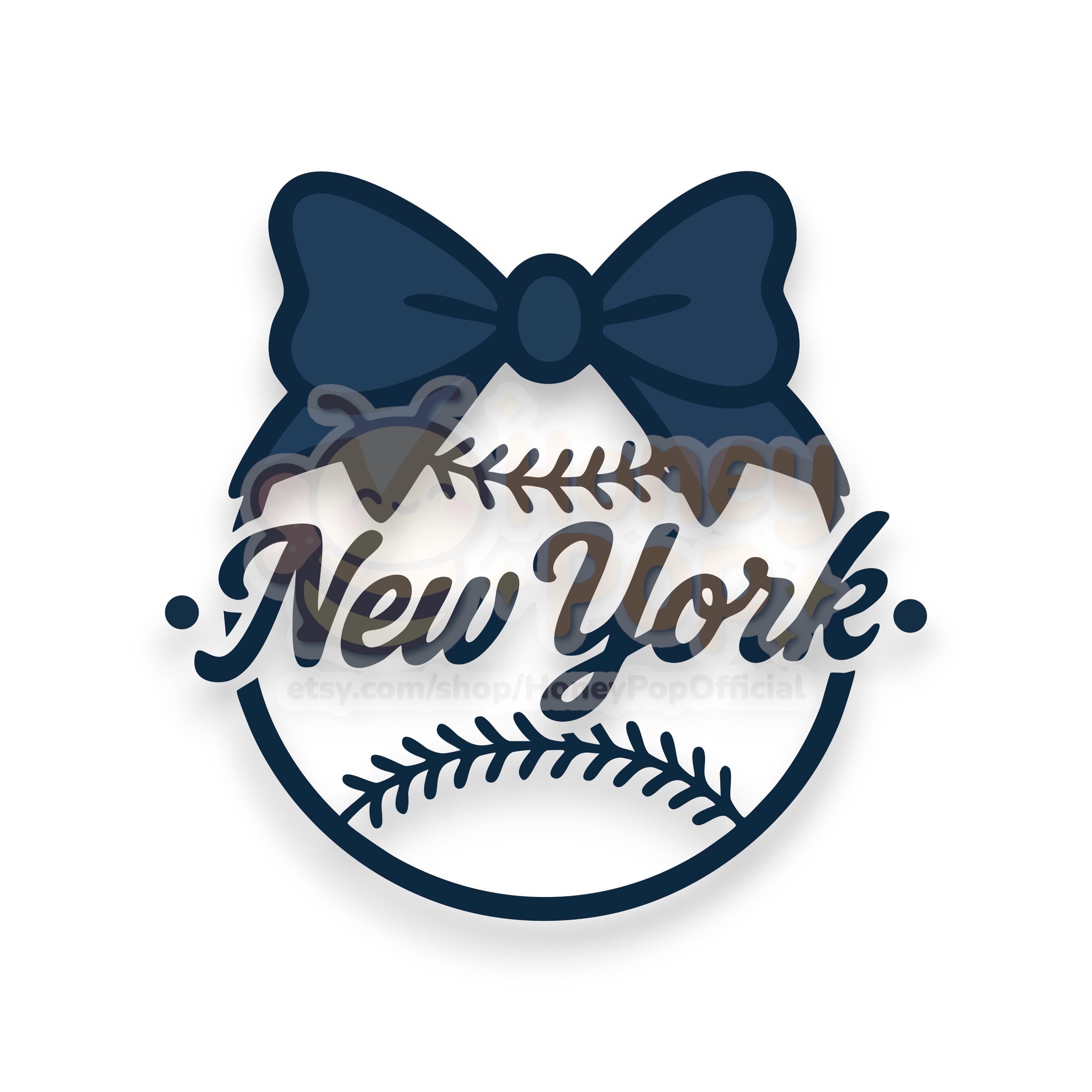 New York Yankees Baseball Bow PNG | Cute Sports Clipart | Yankees ...