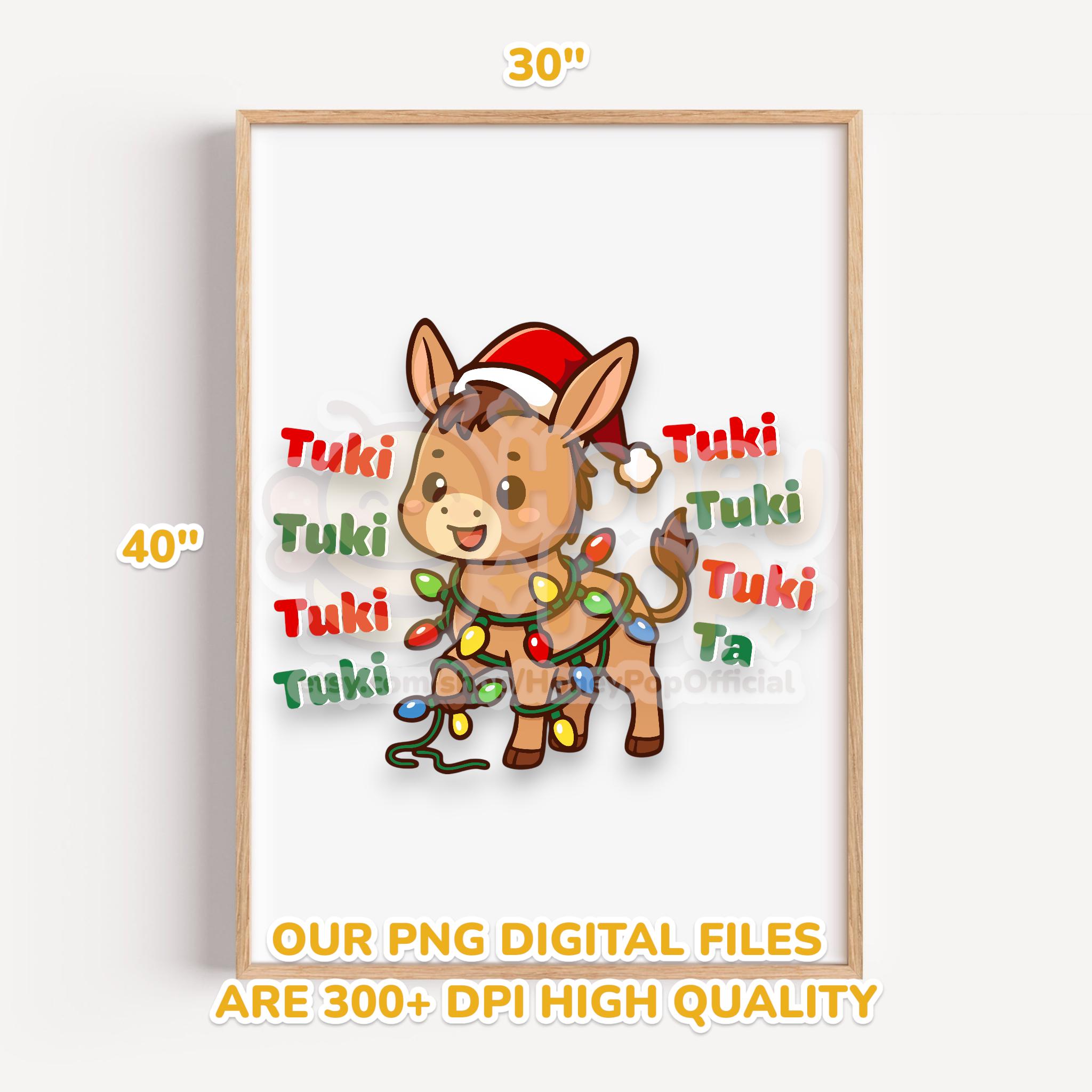 El Burrito Sabanero PNG | Cute Christmas Donkey Clipart | Tuki Tuki Ta ...