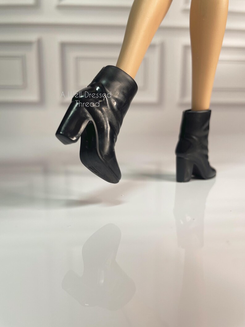 Doll Black Ankle Boot: Fashion Boots for 11.5 Inch Dolls - Etsy