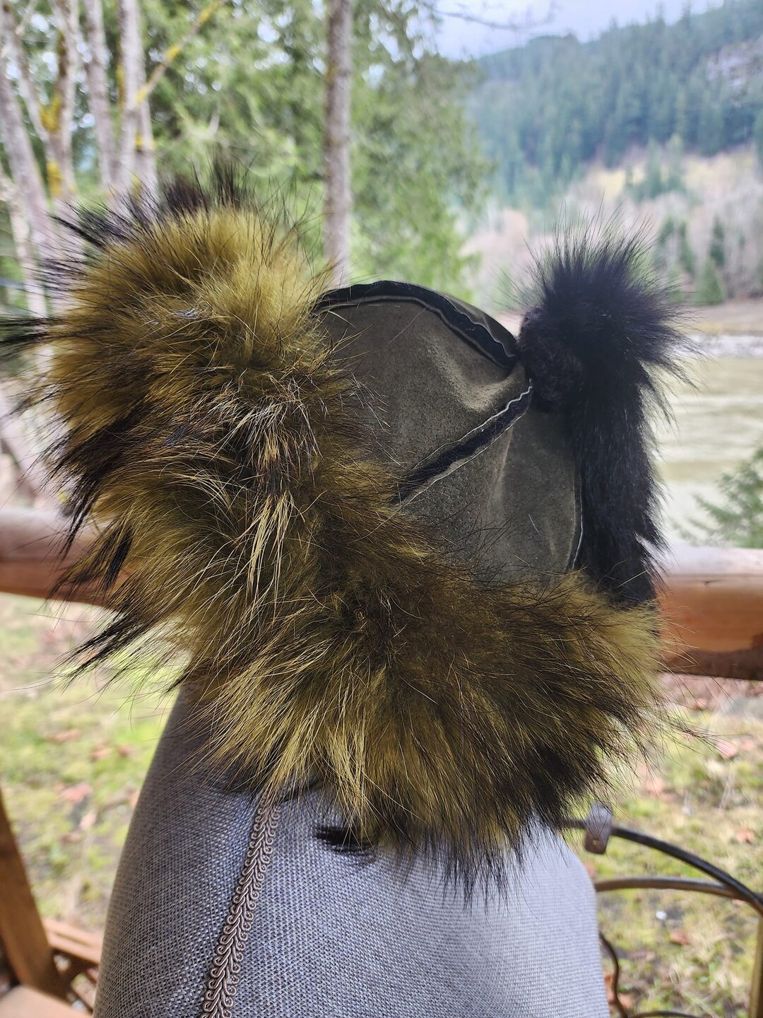 Mongolian, Cossack, Norse, Viking Style Fur Hat, Men's Fur Hat, Woman's ...