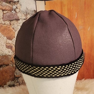 Viking, Norse, Anglo Saxon, Cap Hats, Skull Hats With Handwoven Inkle ...