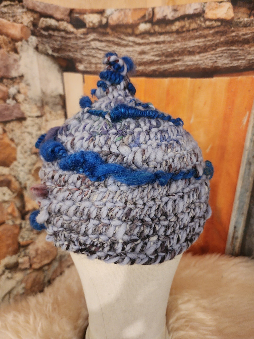 Viking, Norse, Anglo Saxon, Nalbinding Hat, Hand Spun and Dyed Wool ...