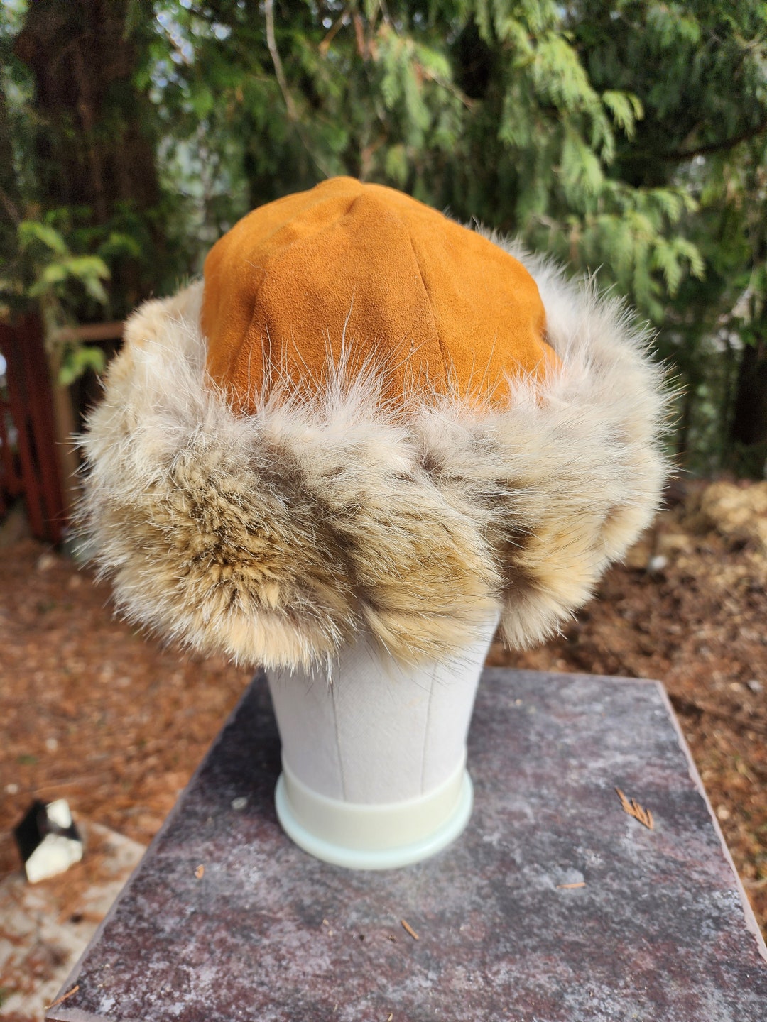 Mongolian, Cossack, Norse, Viking Style Fur, Unisex, Copper Suede ...