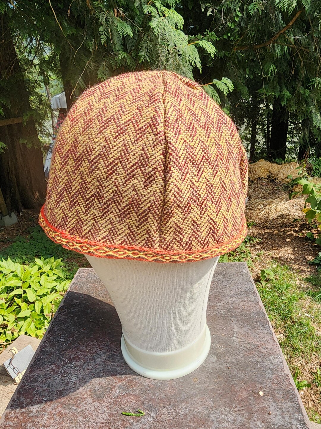 Viking, Norse, Anglo Saxon, Cap Hats, Skull Hats With Handwoven Inkle ...