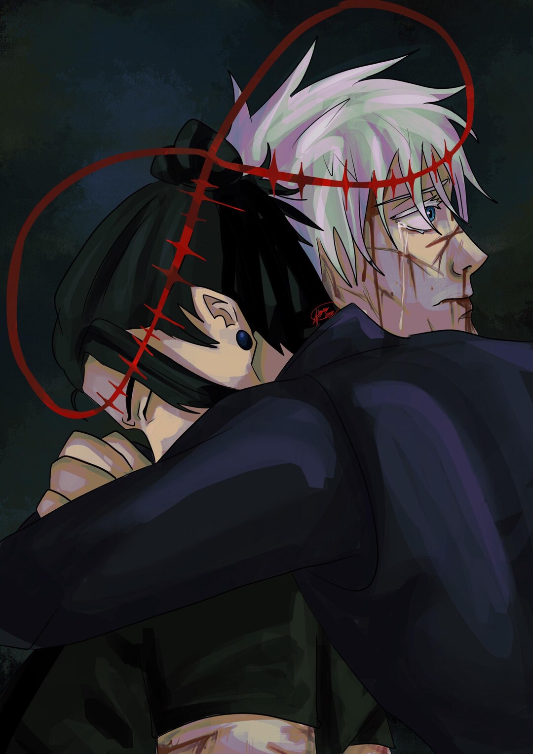 Jujutsu Kaisen Gojo and Geto Art Print - Etsy UK
