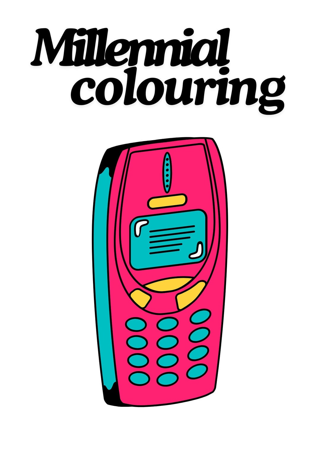 Millennial Colouring Book - Etsy