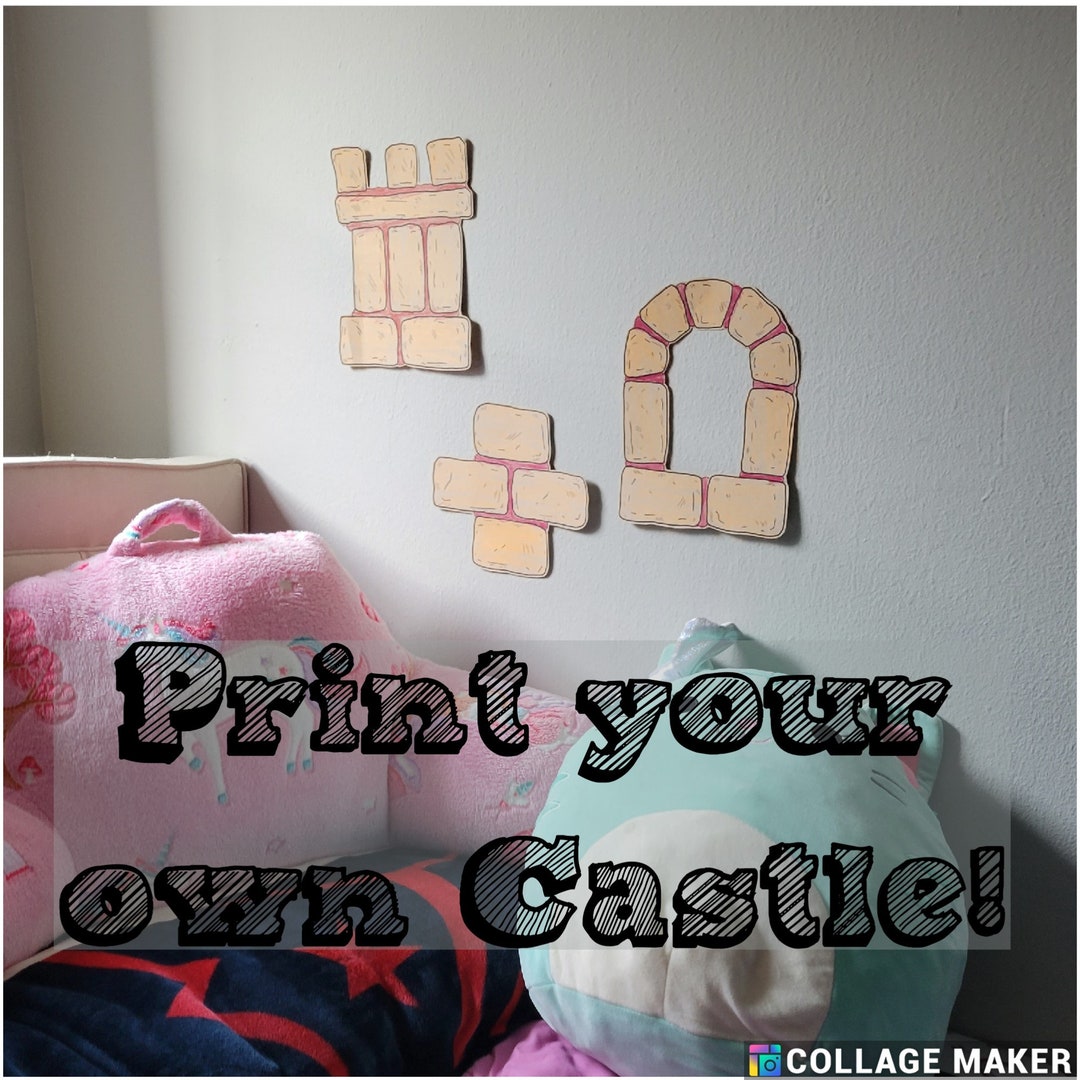Build Your Own Castle Using PDF Black and White Pages, Make a Colorful ...