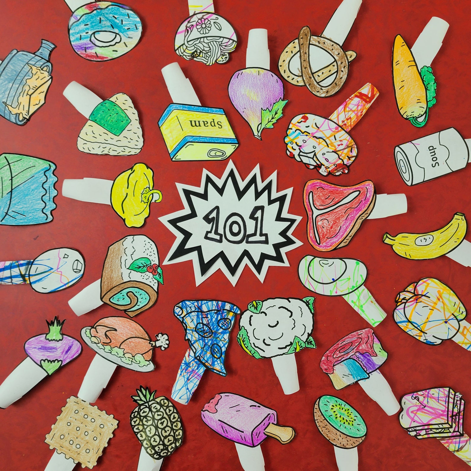 101 Finger Food Finger Puppets, Instant PDF Download for Homeschool and ...