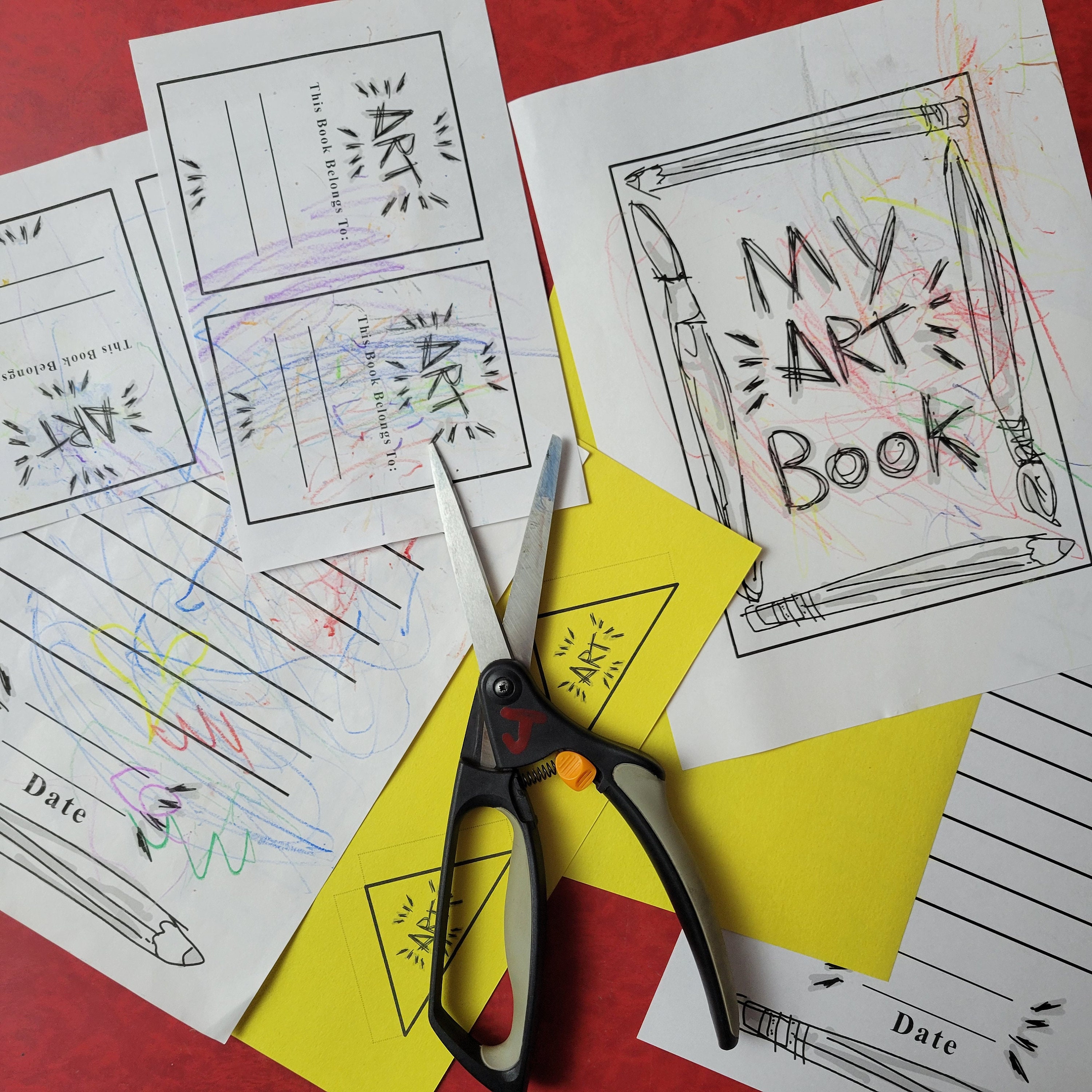 Art Book Cover Project for Kids, Gift for Grandparents or Mothers Day ...