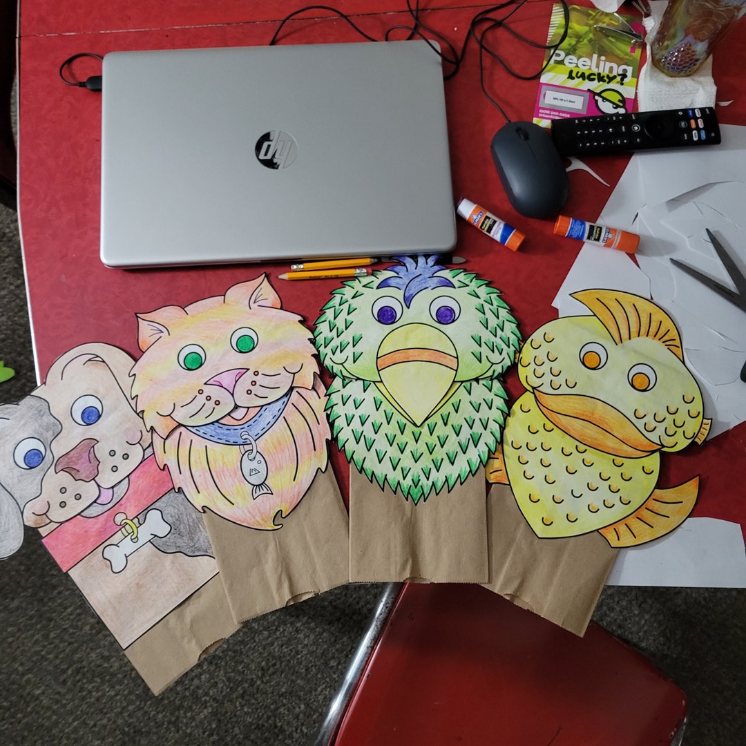 Pet Paper Bag Puppets - Etsy