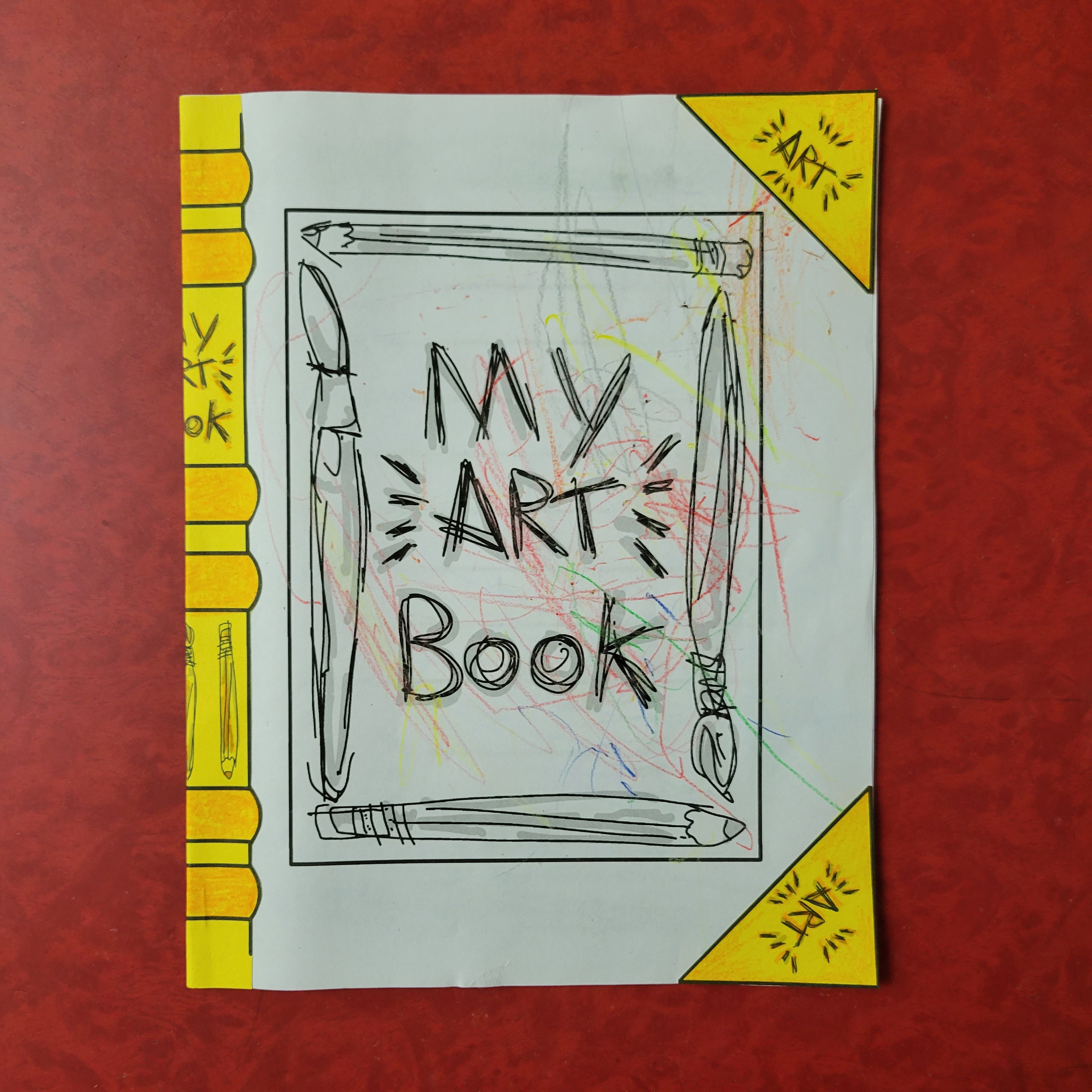 Art Book Cover Project for Kids, Gift for Grandparents or Mothers Day ...