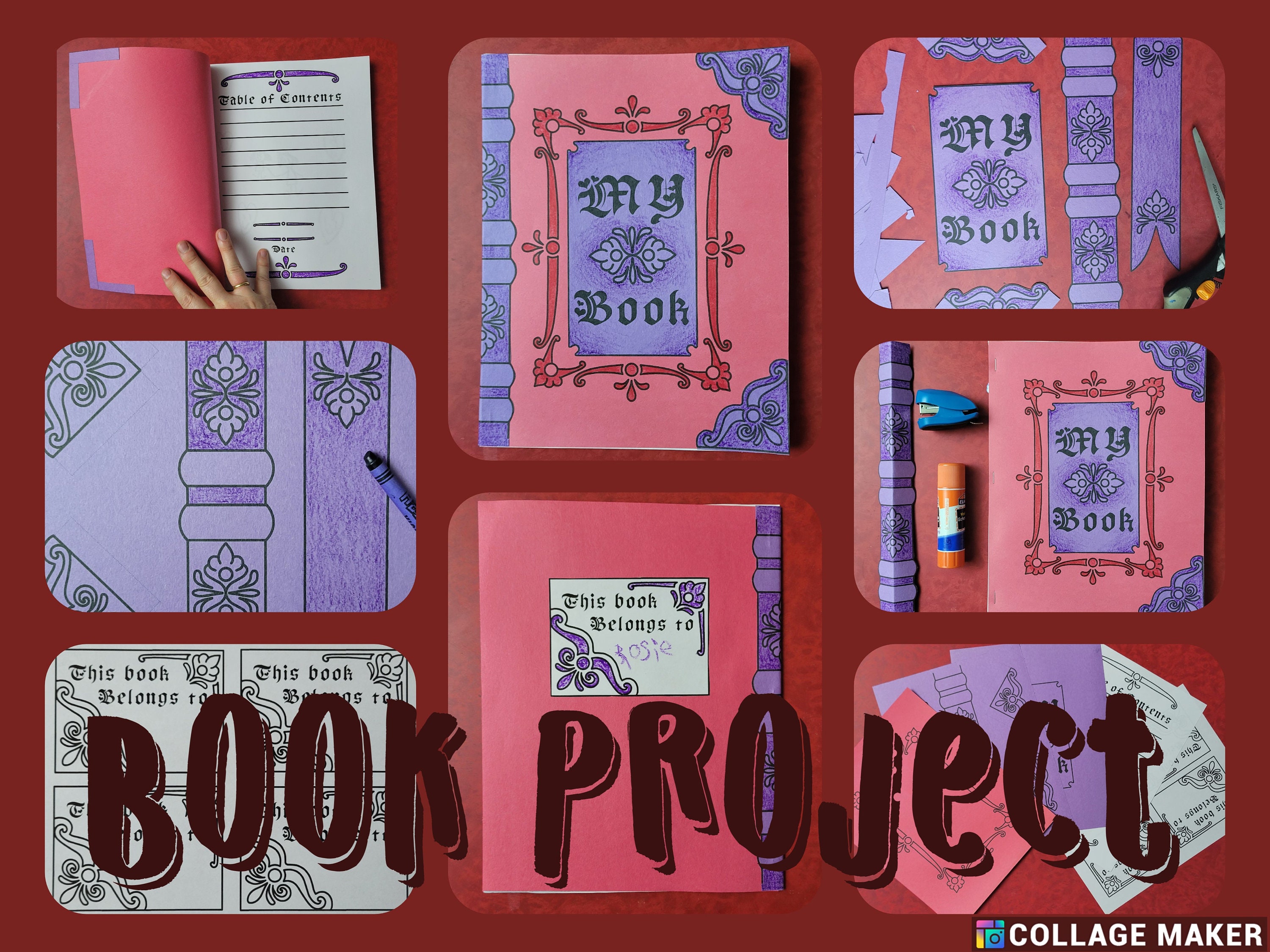 Book Cover a Scrapbooking Project for Organizing Schoolwork ...