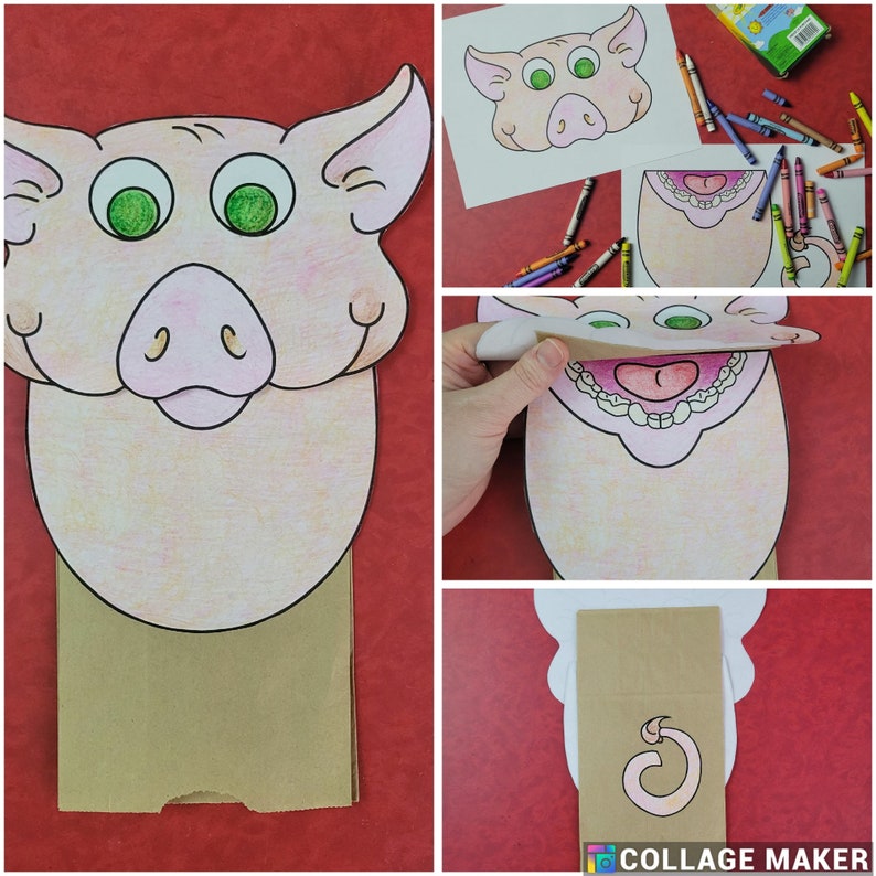 Farm Fun Paper Bag Puppets - Etsy