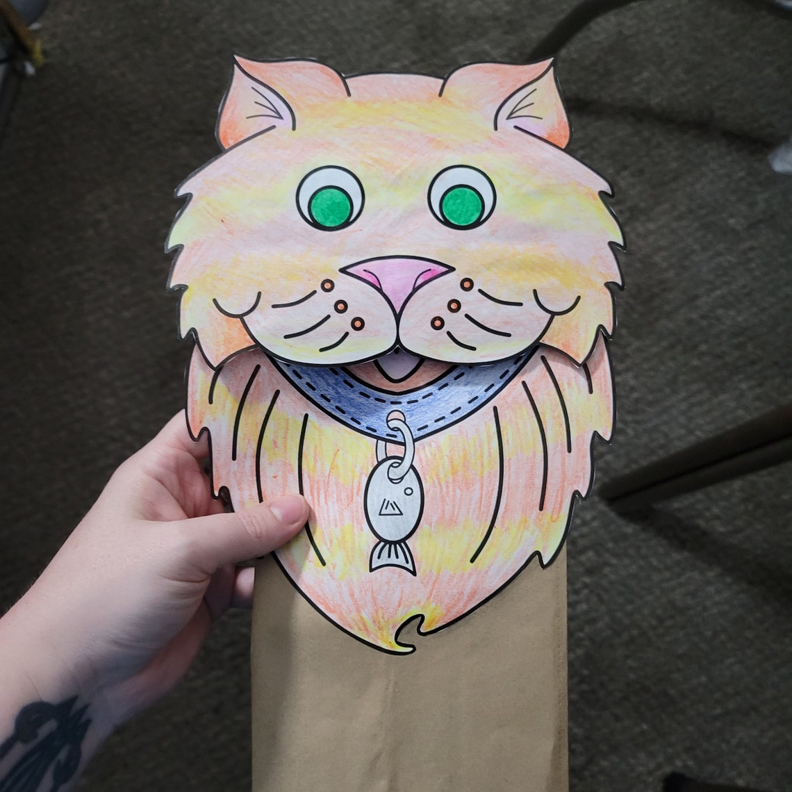 Pet Paper Bag Puppets - Etsy