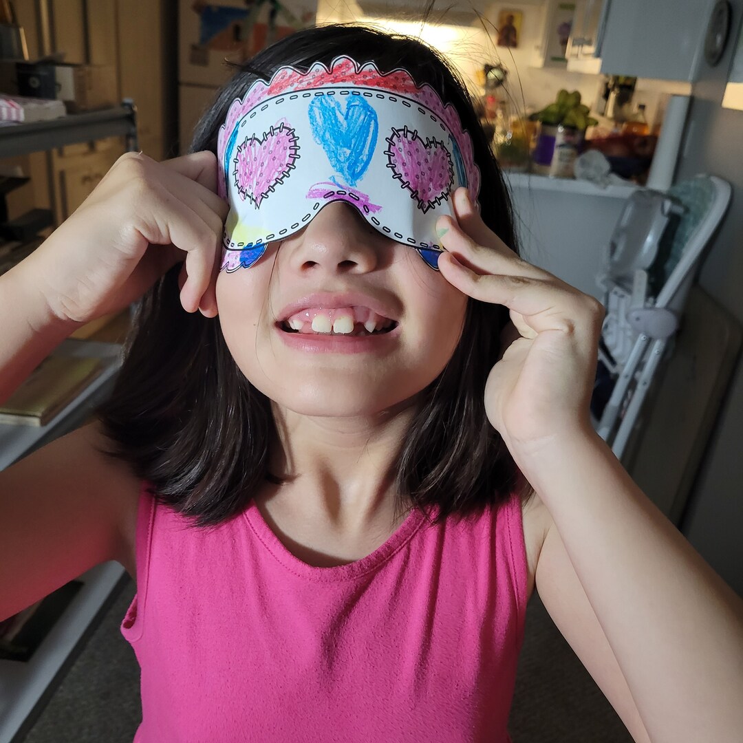 Sleep Mask Printable Perfect for Sleepovers or Kid Spa Day - Etsy
