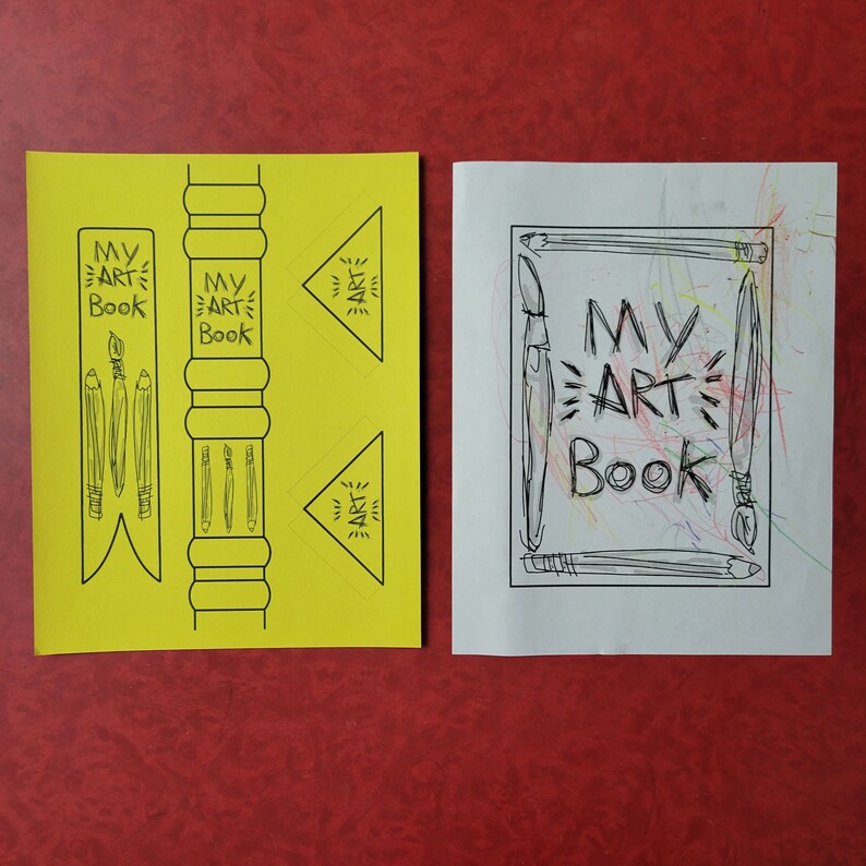Art Book Cover Project for Kids, Gift for Grandparents or Mothers Day ...