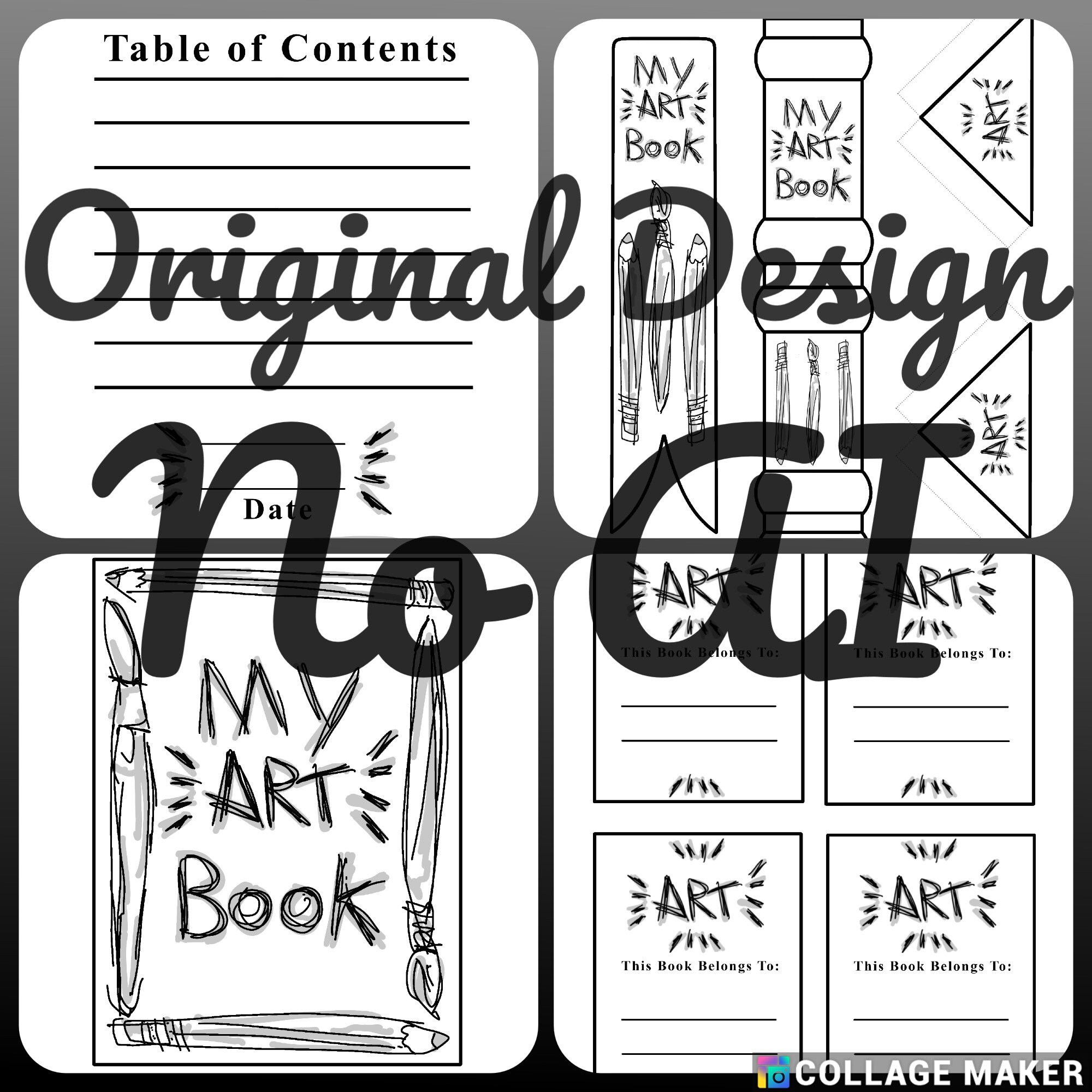 Art Book Cover Project for Kids, Gift for Grandparents or Mothers Day ...