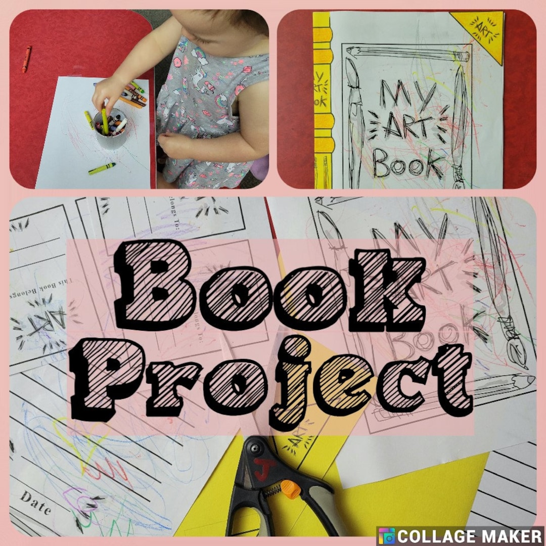 Art Book Cover Project for Kids, Gift for Grandparents or Mothers Day ...