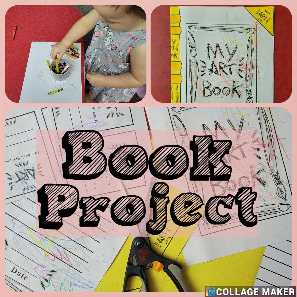 Art Book Cover Project for Kids, Gift for Grandparents or Mothers Day ...