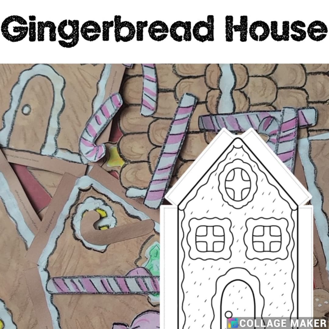 Gingerbread House PDF, Holiday Activity, Christmas Decoration, Seasonal ...
