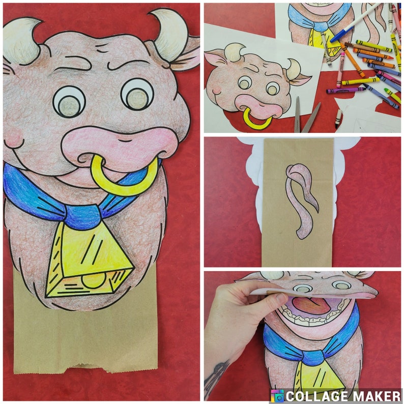 Farm Fun Paper Bag Puppets - Etsy