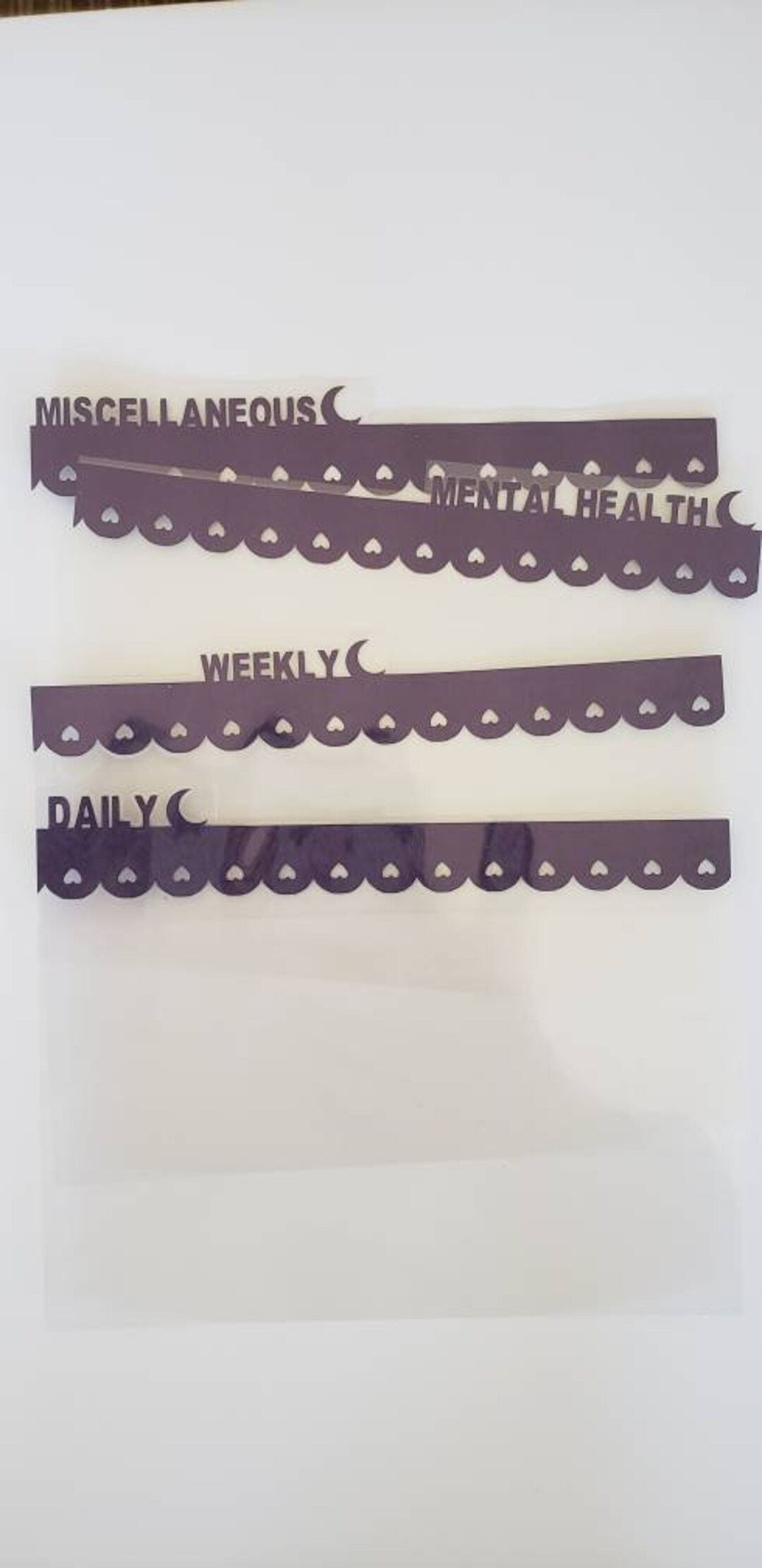 Black Holographic CRYSTAL Tabs/planner Dividers/divider Tabs - Etsy