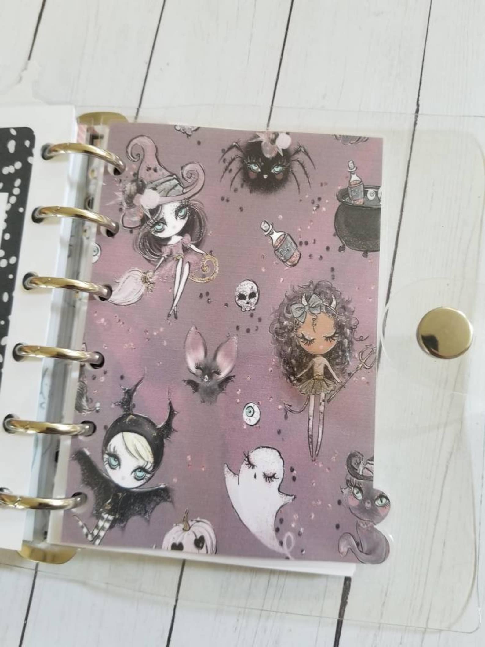 Gothic Girl//planner Divider Set - Etsy