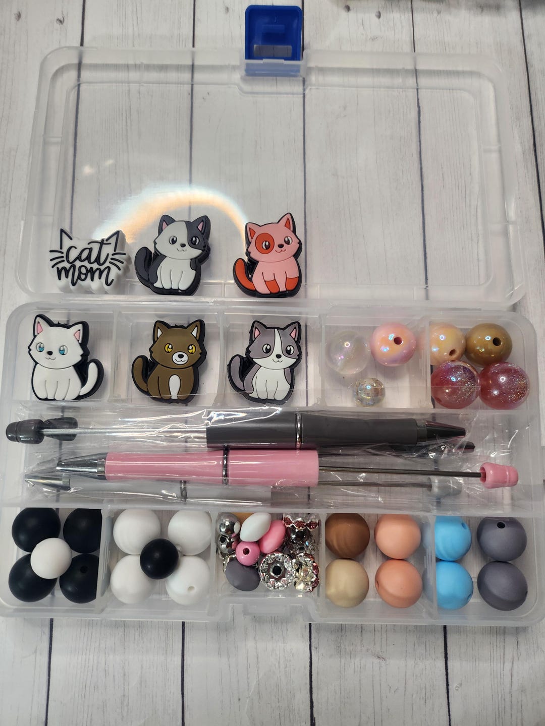 DIY Kit Beaded Pens//cats - Etsy