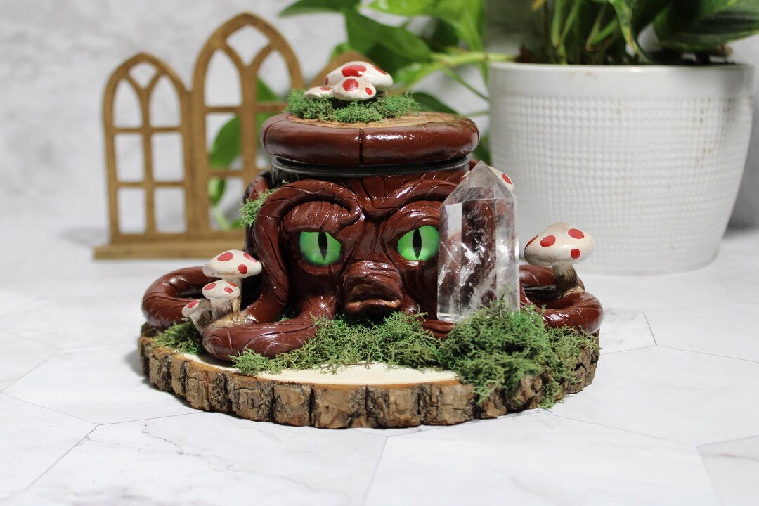 Large! Enchanted Crystal Forrest Octopus Jar (10oz) Stash/decorative ...