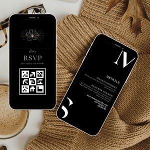 Wedding Invitation With RSVP, DIY Template Design, Wedding Video ...