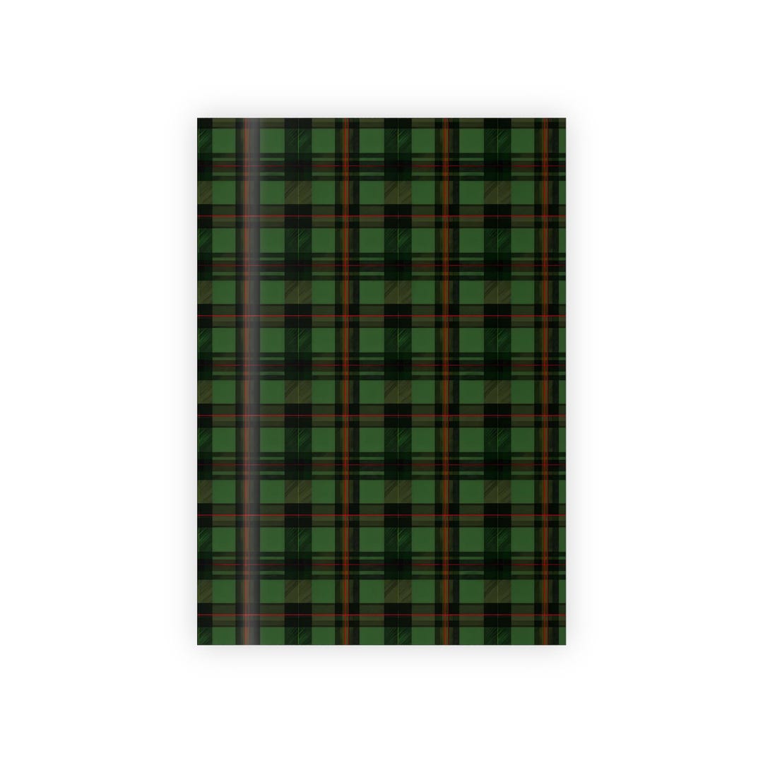 Plaid Wrapping Paper, Green Plaid Holiday Themed Gift Wrap Roll ...