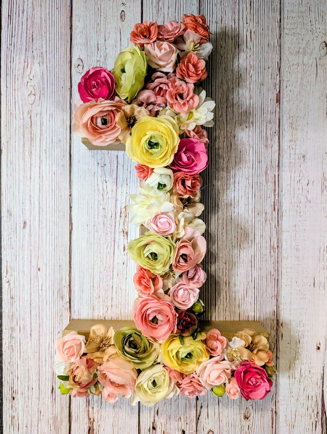 Floral Number One: First Birthday Party Decoration - Etsy