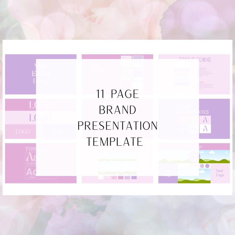 Pastel Pink Brand Kit: Mood Board, Brand Board, Style Guide & More ...