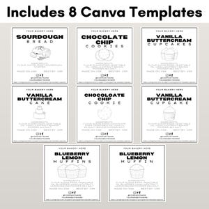 Editable Bakery Label Bundle | Cottage Food Stickers | Baking Business ...
