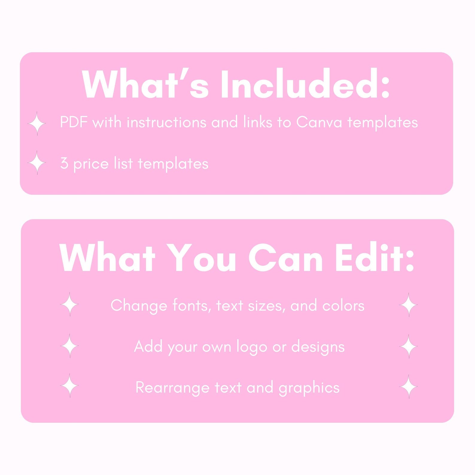 Pink Bakery Menu Template | Canva Price List Template for Baking ...