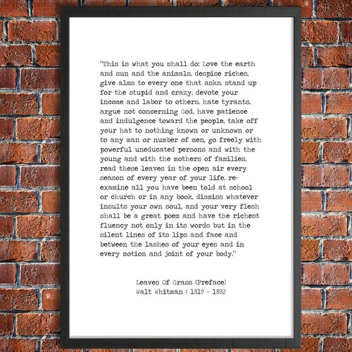 Walt Whitman Instant Download Printable Quote 'this is - Etsy