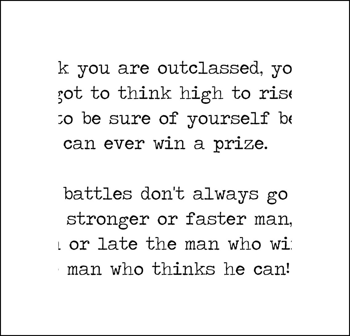 Walter D. Wintle Printable Download Poem 'thinking' Instant Digital ...