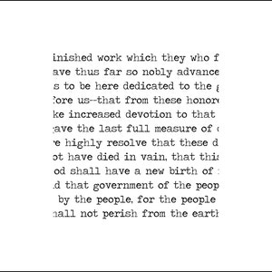 Abraham Lincoln Inspirational Speech Printable Quote 'the Gettysburg ...