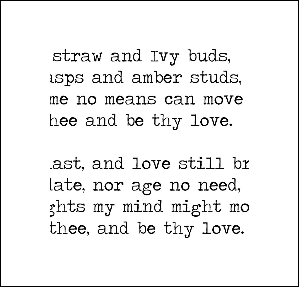 Walter Ralegh Printable Love Poem 'the Nymphs Reply' Download Poetry ...