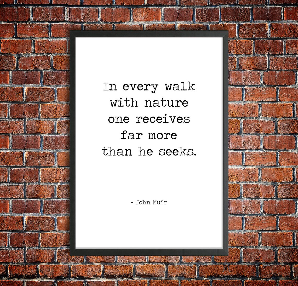 John Muir Printable Nature Quote, Environmentalist Gift Print, Instant ...